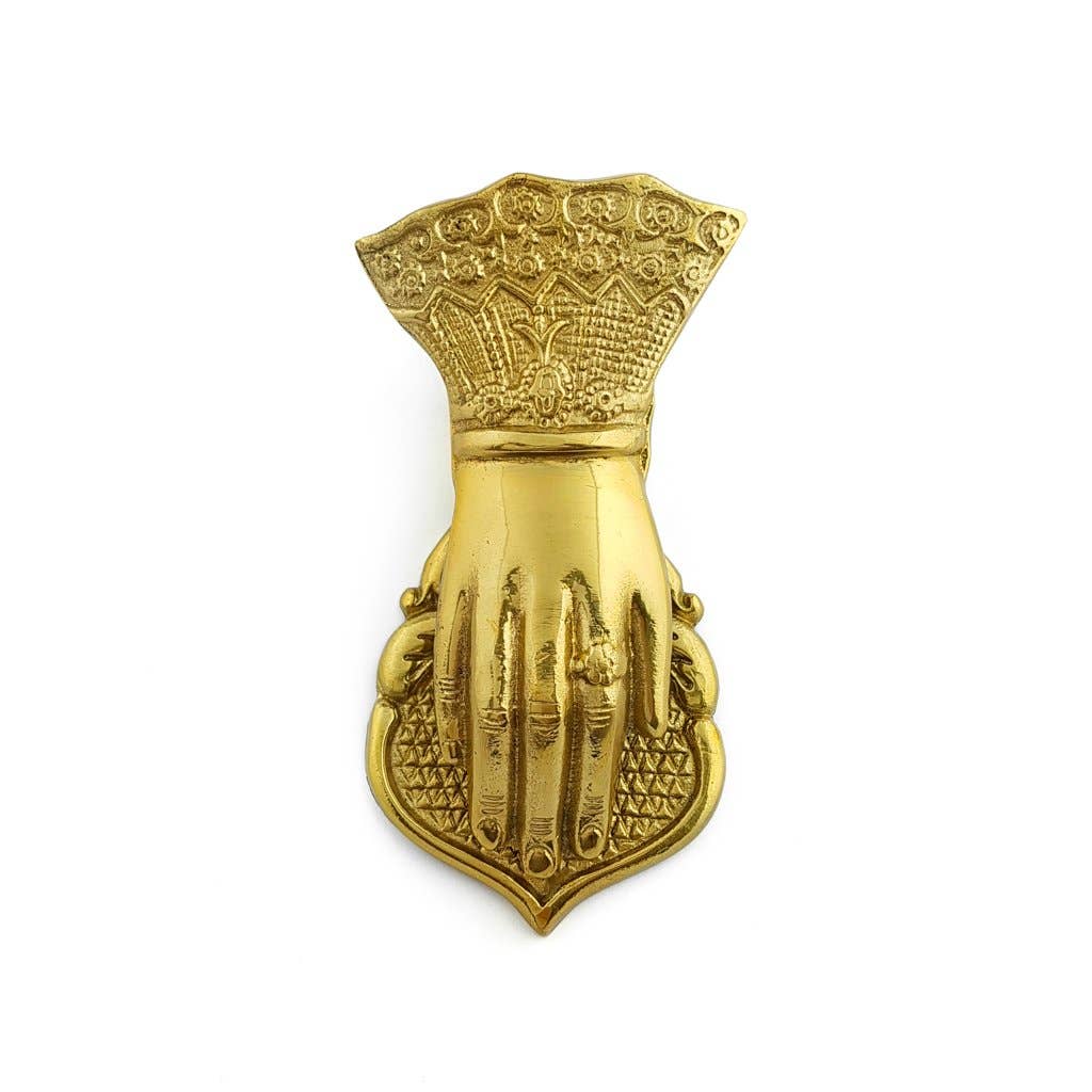 Shined Brass Victorian Hand Clip (Two Sizes)